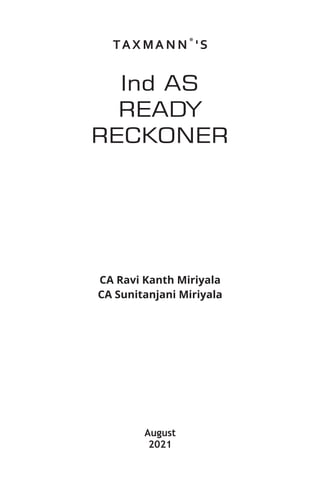 Taxmann's Ind AS Ready Reckoner | PDF
