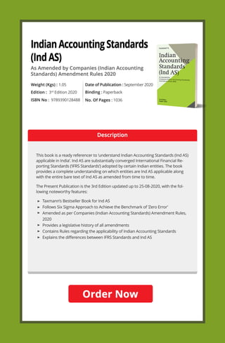 Taxmann's Indian Accounting Standards (Ind AS) | PDF