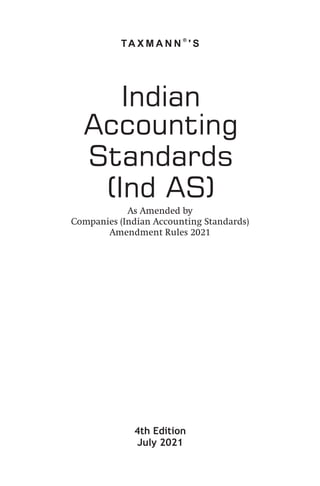 Taxmann's Indian Accounting Standards (Ind AS) | PDF
