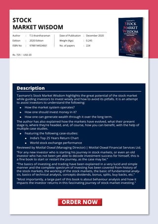 Taxmann's Stock Market Wisdom | PDF