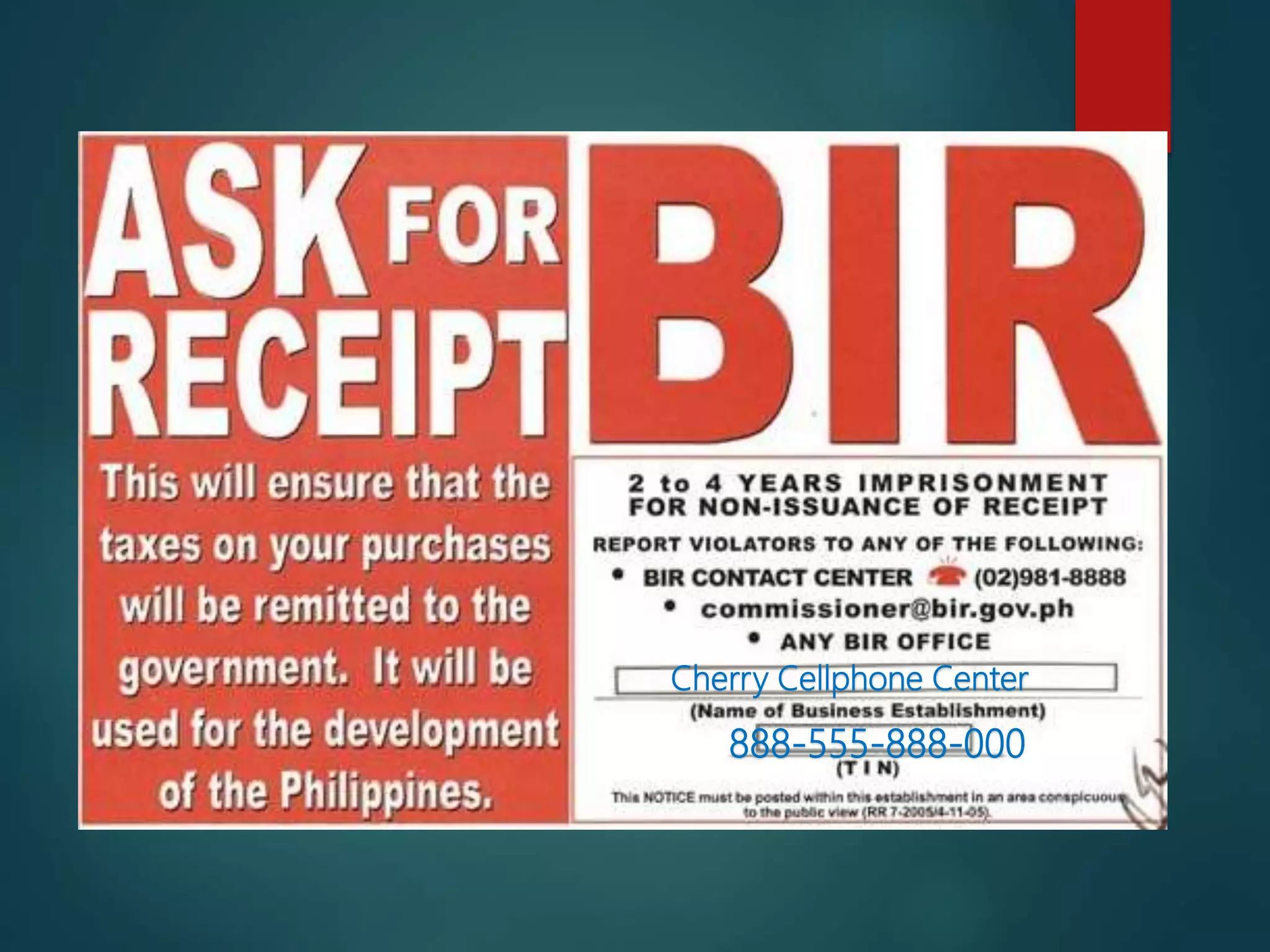 Tax mapping and violation checklist | PPTX