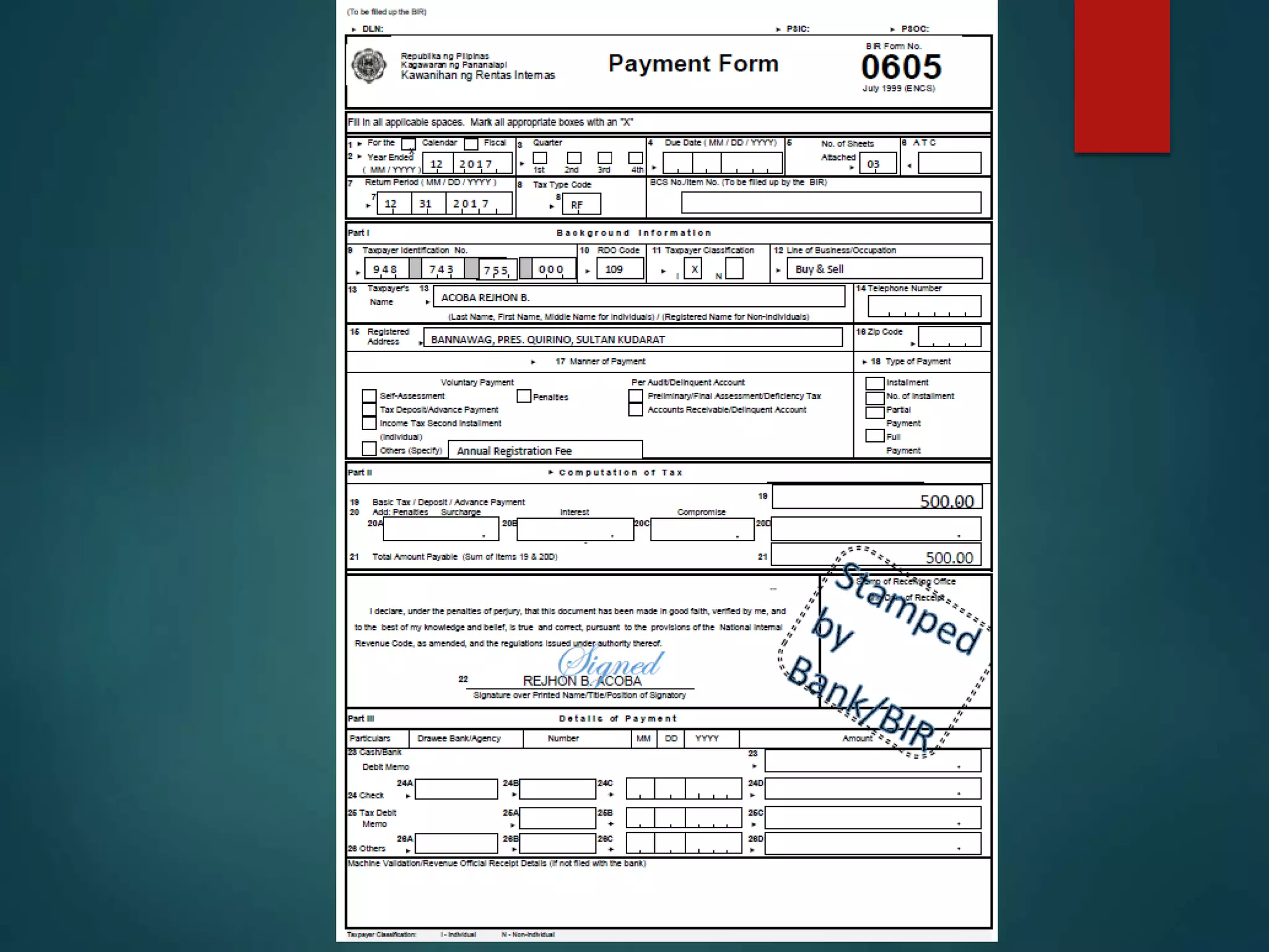 Tax mapping and violation checklist | PPTX