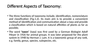 TAXONMY CH 1.pptx....................... | PPTX