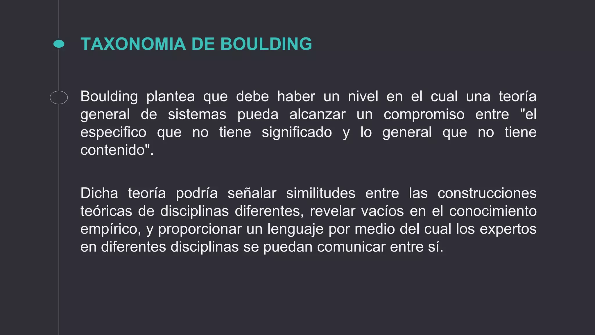 Taxonomia de Boulding | PPTX