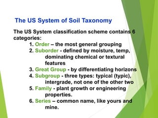 Taxonomia de suelos | PPT