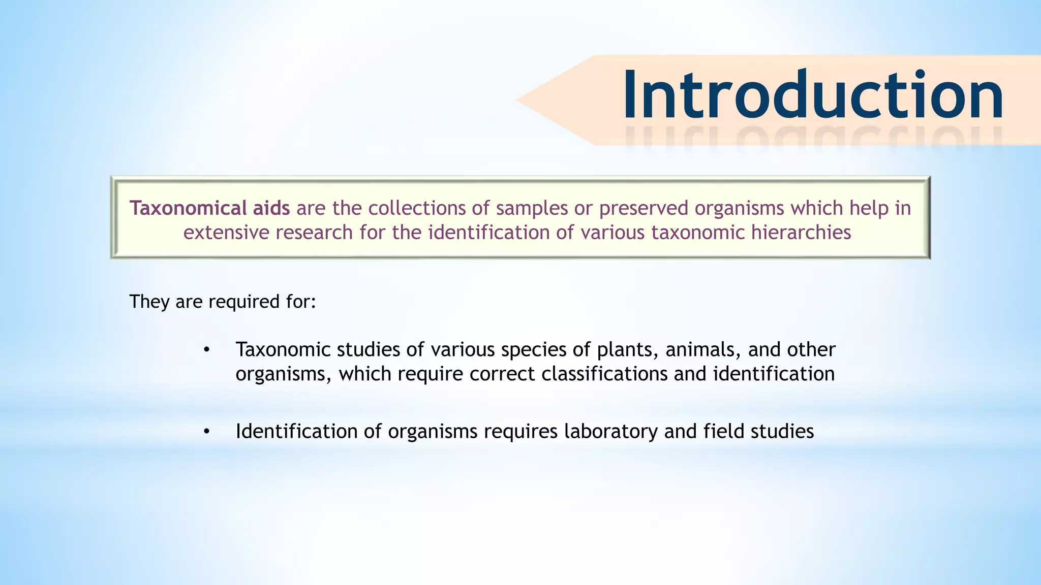 Taxonomical Aids | PPTX