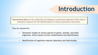 Taxonomical Aids | PPTX
