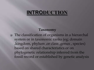 Taxonomic collection, preservation and mounting | PPTX