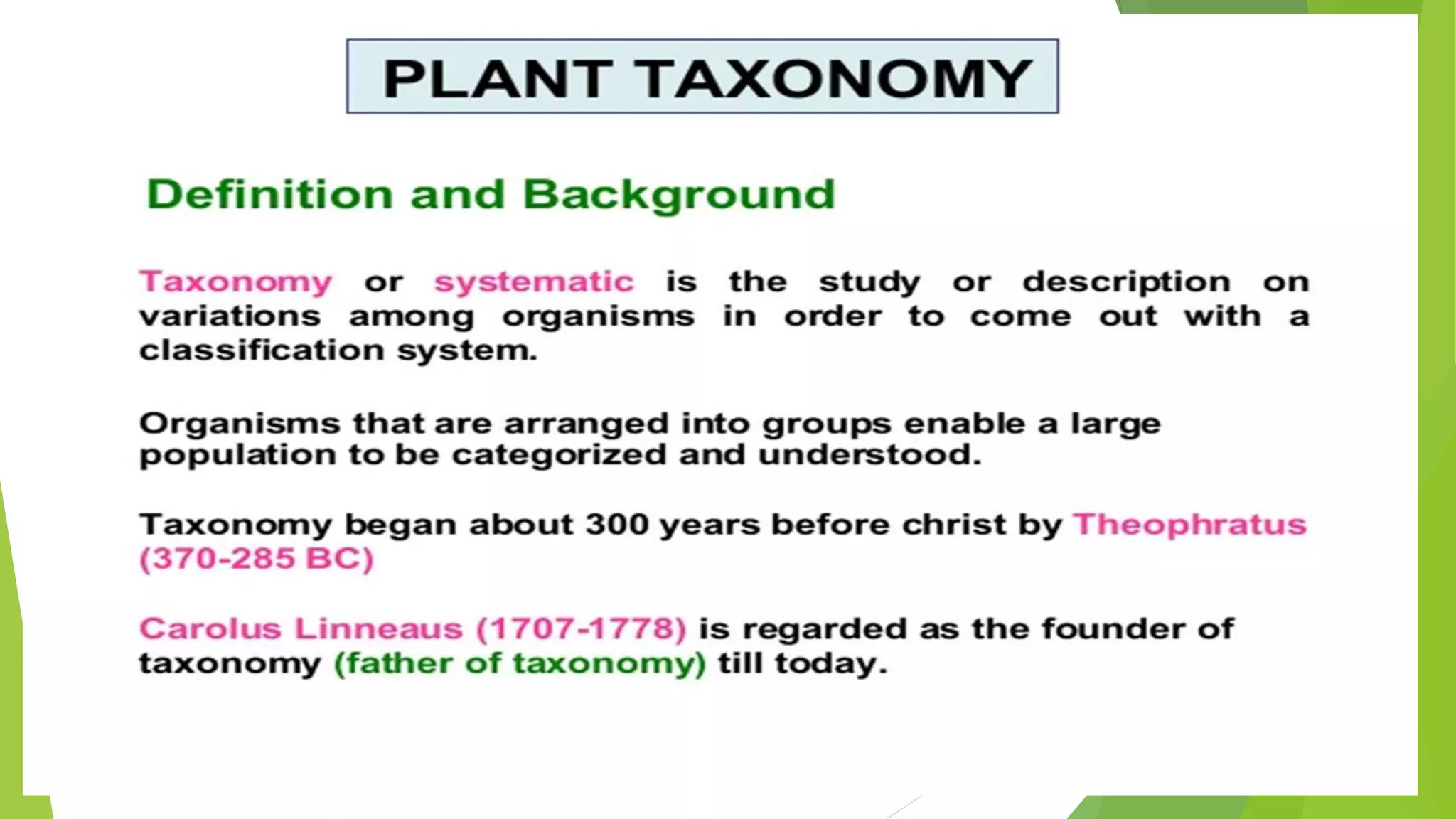 Taxonomic hierarchy | PPTX | Biological Sciences | Science