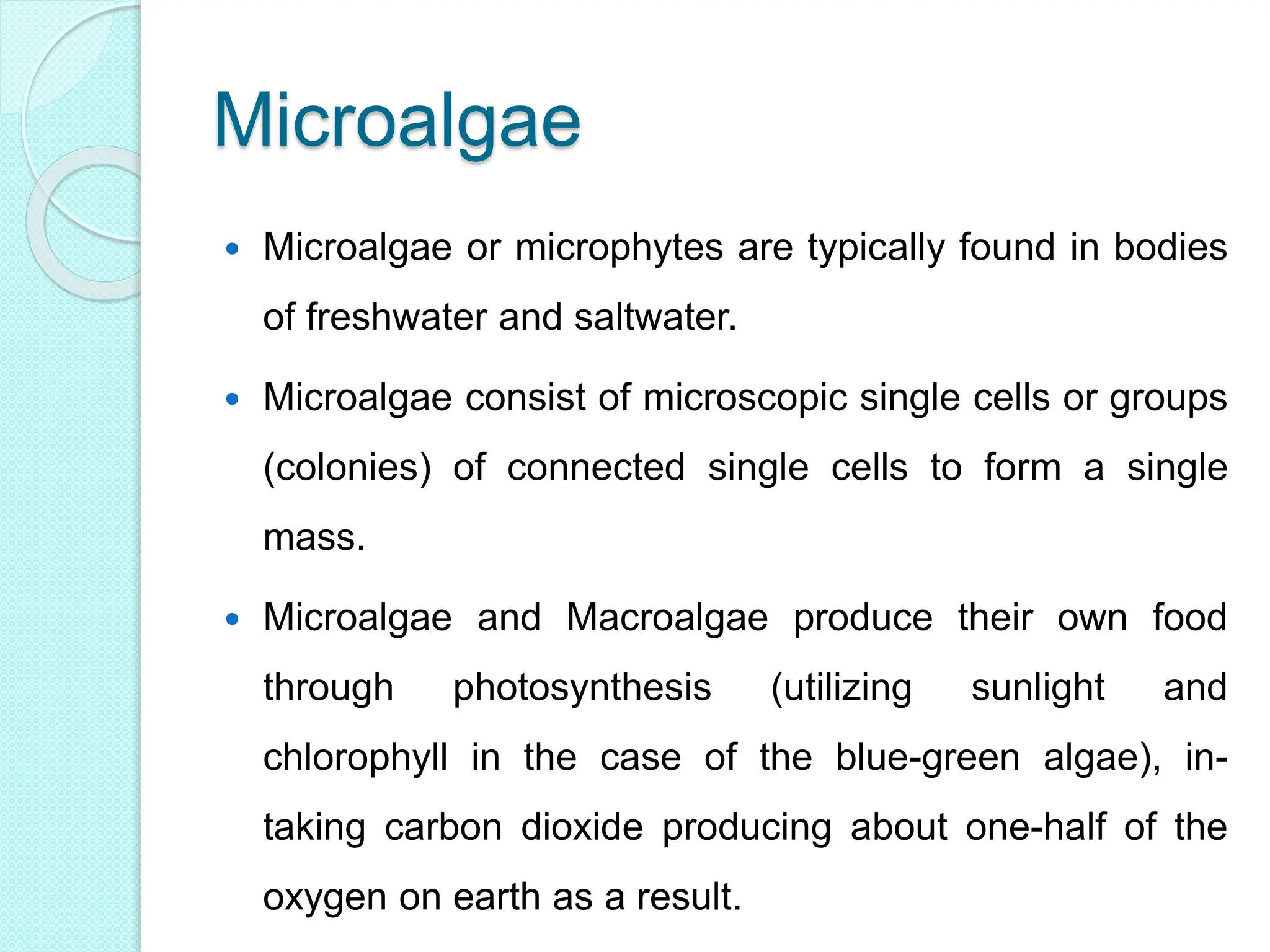 Taxonomic identification of micro and macro algae | PPTX