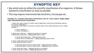 Taxonomic key | PPTX