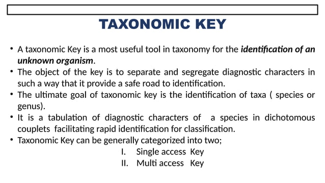 Taxonomic key..........................pptx