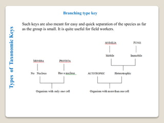 Taxonomic keys | PPTX