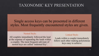 TAXONOMIC KEYS- Arshima Shaji.pptx