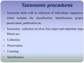 TAXONOMIC PROCEDURES.pptx