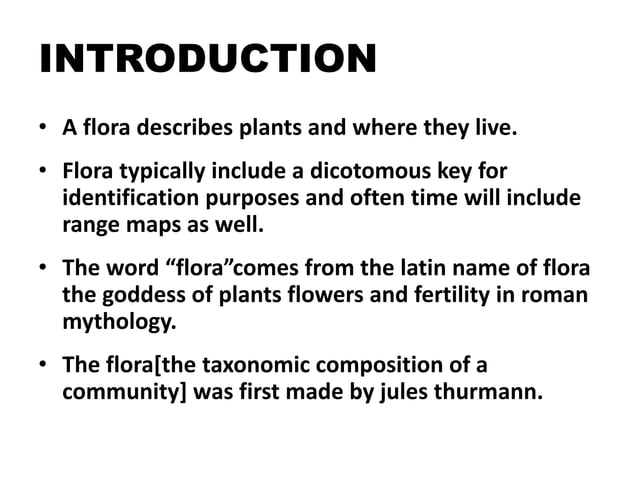 Taxonomic tool of flora | PPTX