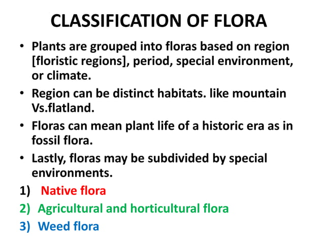 Taxonomic tool of flora | PPTX
