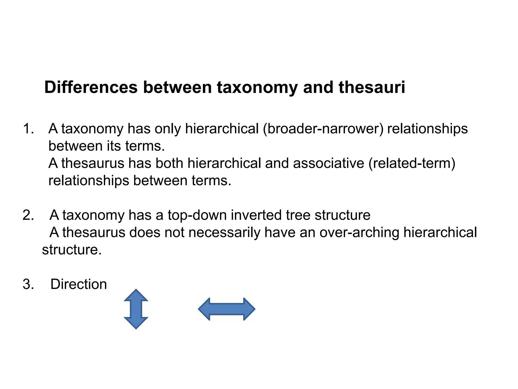 Taxonomies & folksonomies | PPTX