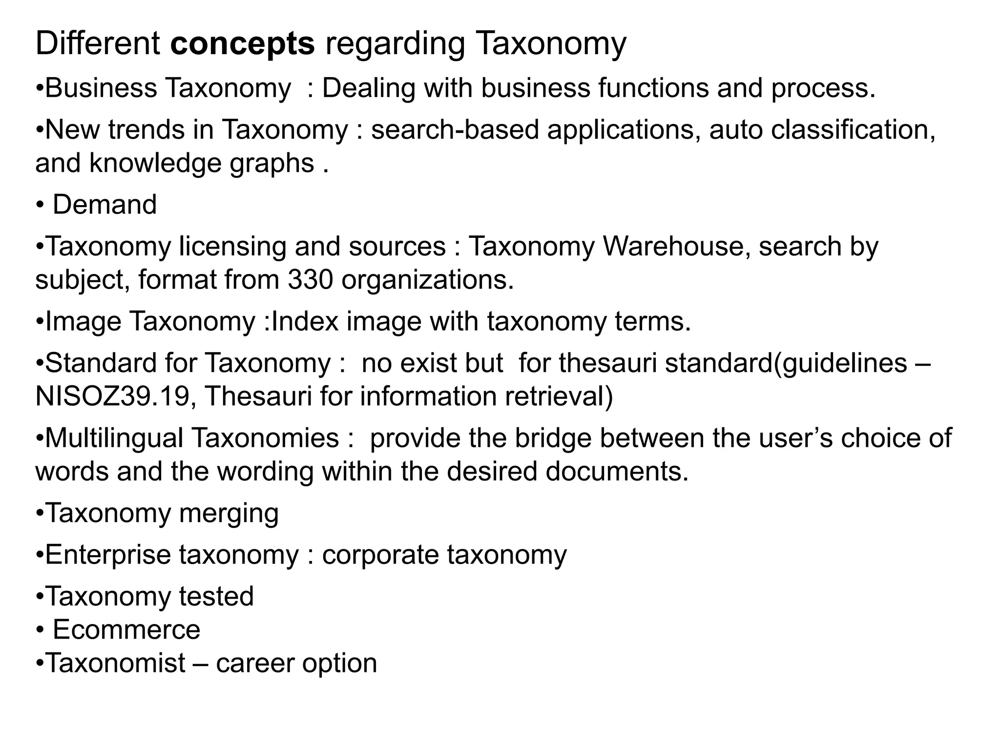 Taxonomies & folksonomies | PPTX