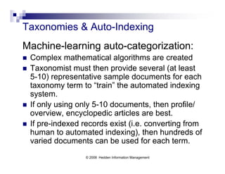 Taxonomies for Human vs Auto-Indexing | PDF