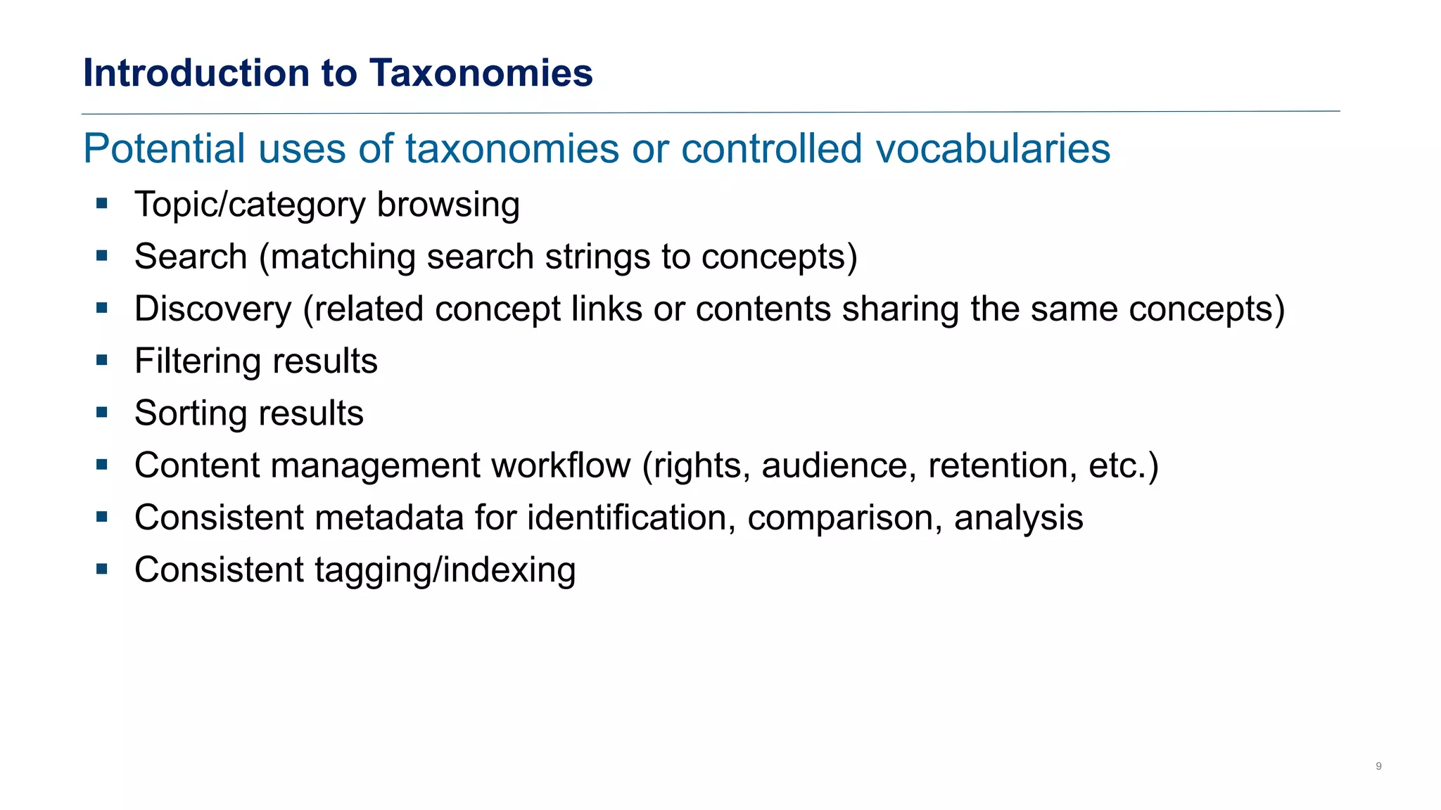 Taxonomy Design for SharePoint | PDF