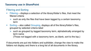 Taxonomy Design for SharePoint | PDF