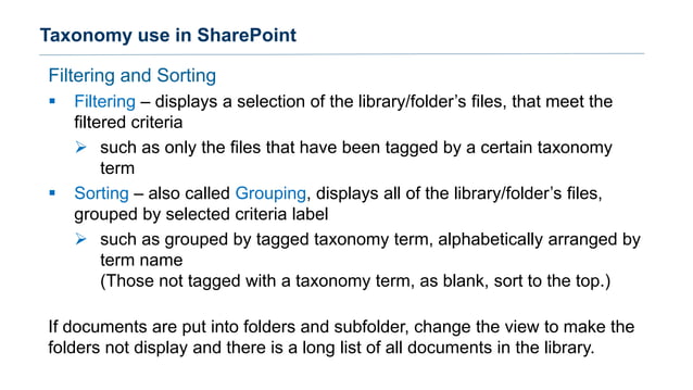 Taxonomy Design for SharePoint | PDF
