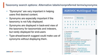 Taxonomies in Support of Search | PPT