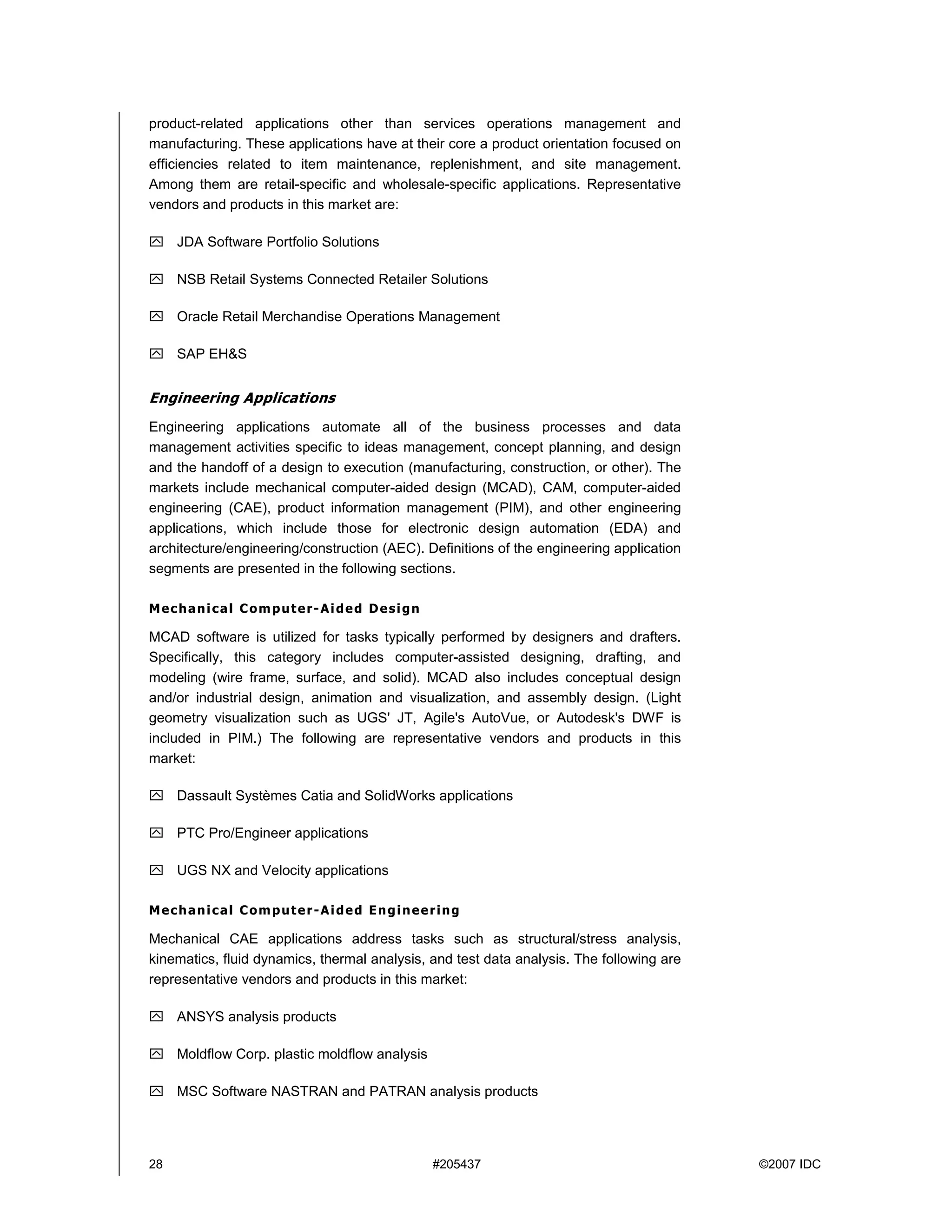 IDC's software taxonomy, 2007 | PDF