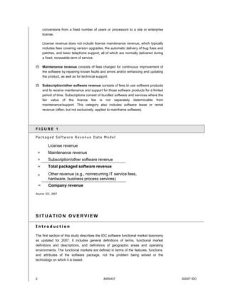 IDC's software taxonomy, 2007 | PDF