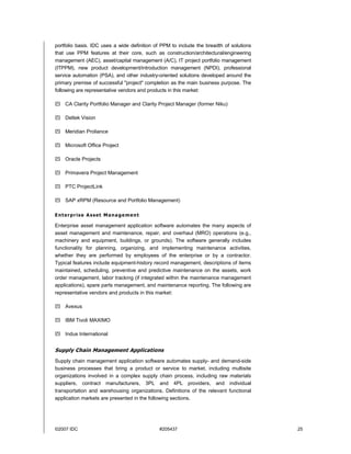 IDC's software taxonomy, 2007 | PDF