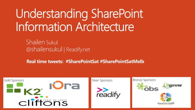 Understanding SharePoint Information Architecture | PPT