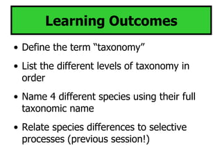 Taxonomy | PPT