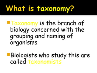 Taxonomy | PPT