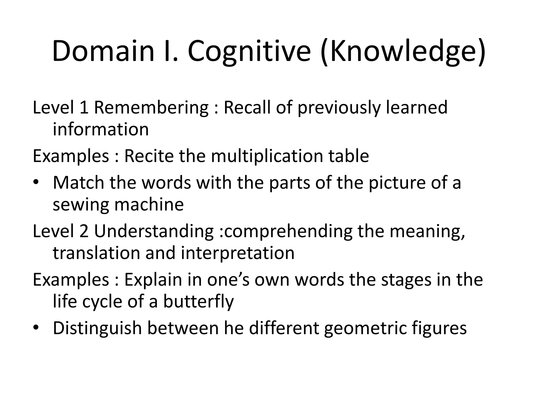 Assessing KSA: The Learning Taxonomy | PPTX