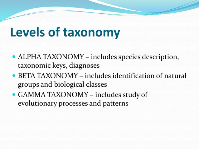 Taxonomy | PPTX