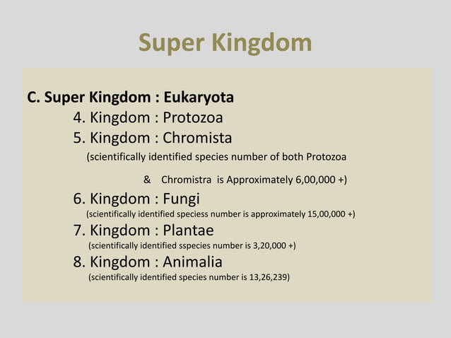 Taxonomy of Living and Non Living Organism :A brief Discussion | PPT
