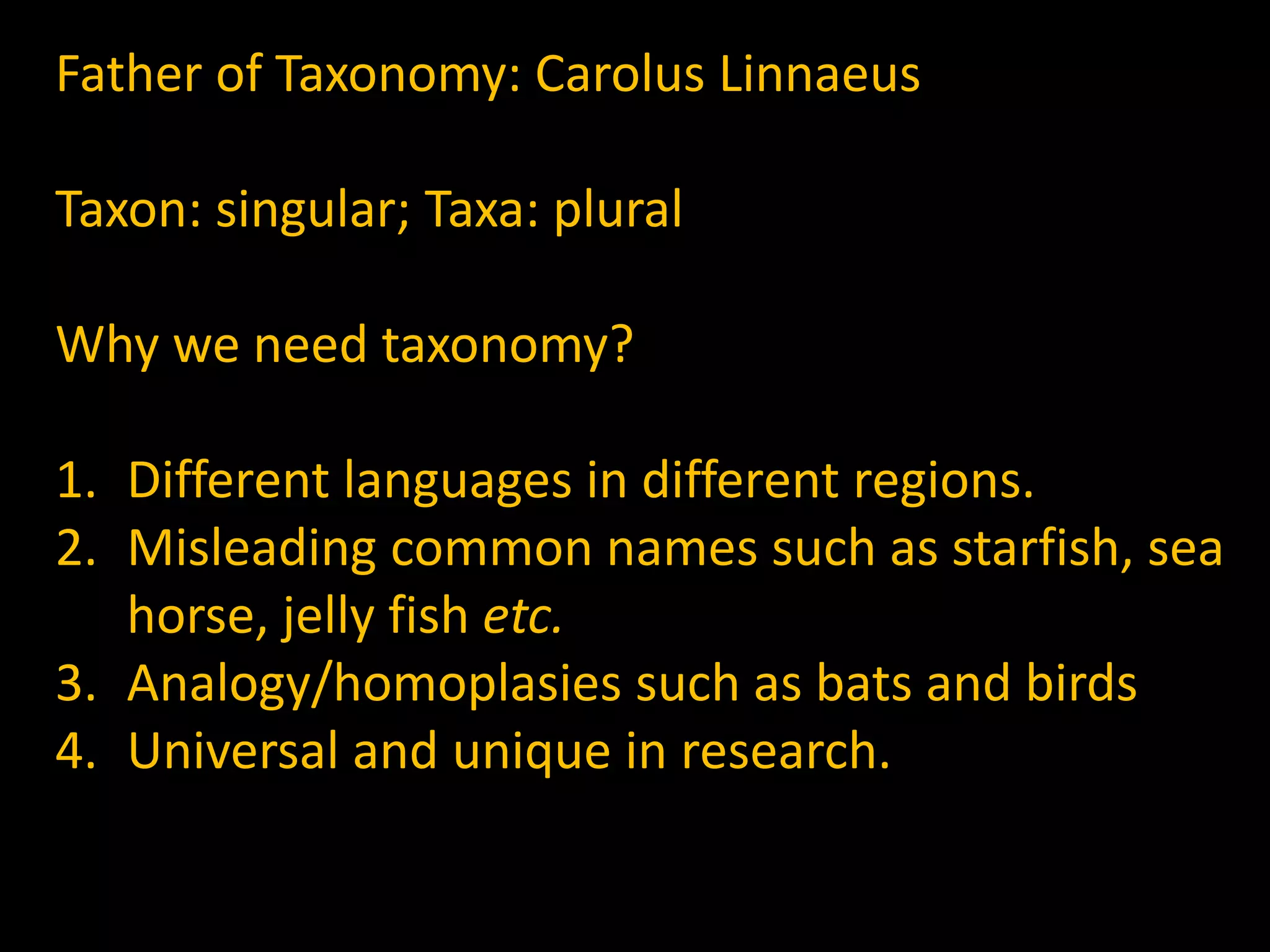 Taxonomy | PPTX