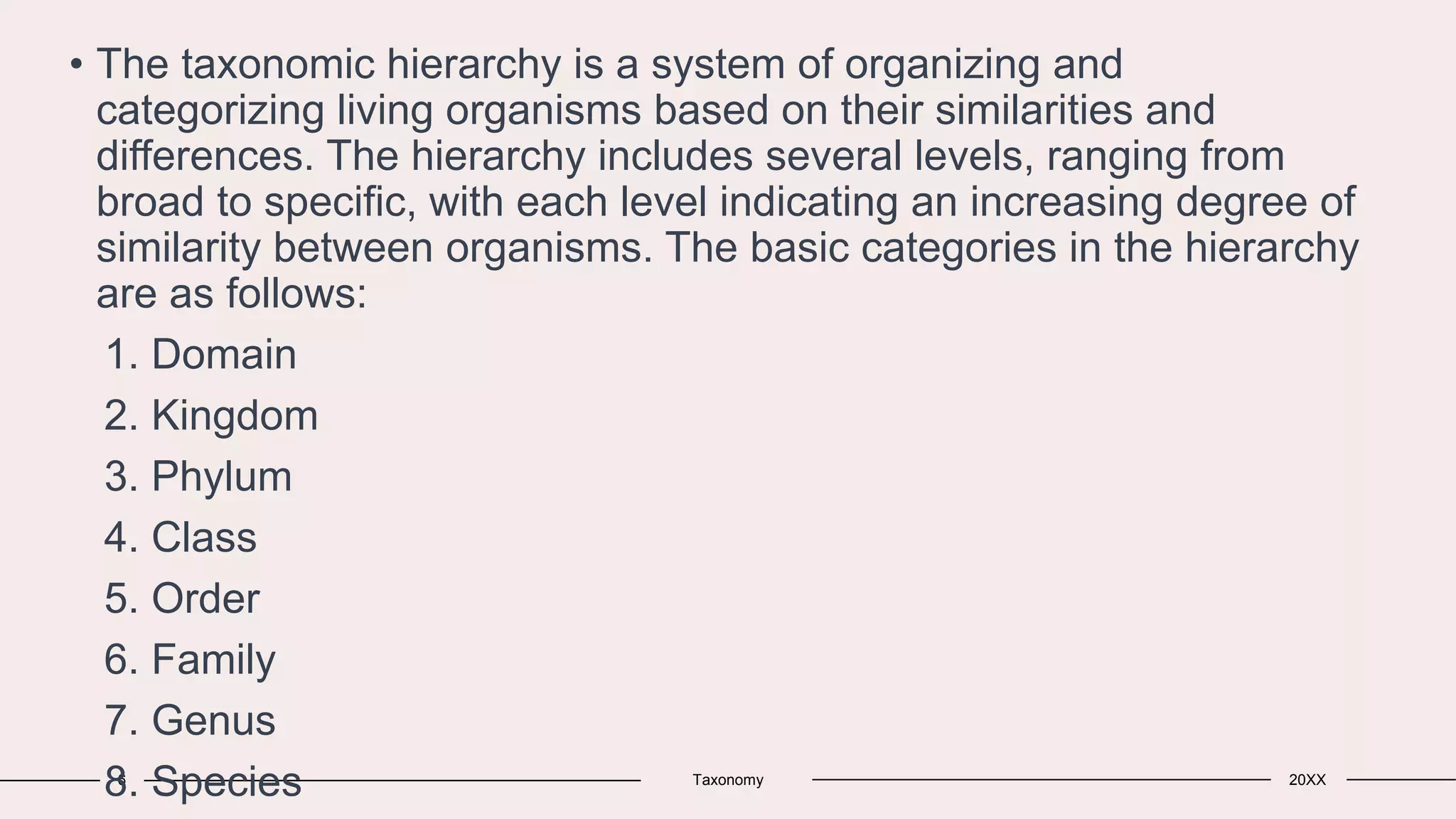 Taxonomy.pptx | Biological Sciences | Science