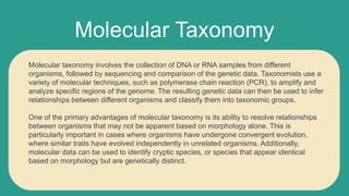 Taxonomy.pptx | Biological Sciences | Science
