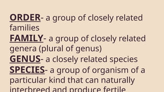 TAXONOMIC CLASSIFICATION OF ORGANISMS.pptx