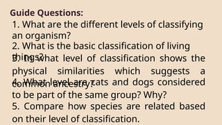TAXONOMIC CLASSIFICATION OF ORGANISMS.pptx