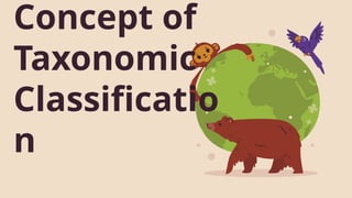 TAXONOMIC CLASSIFICATION OF ORGANISMS.pptx