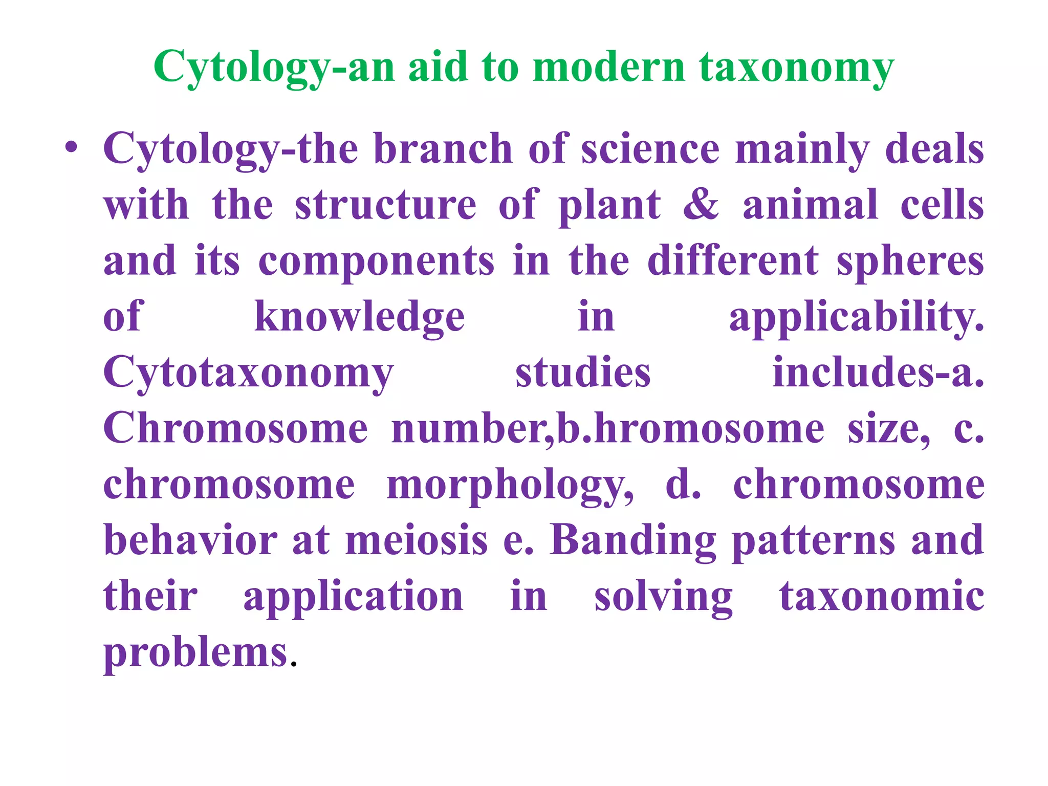 Taxonomy a synthetic science | PDF