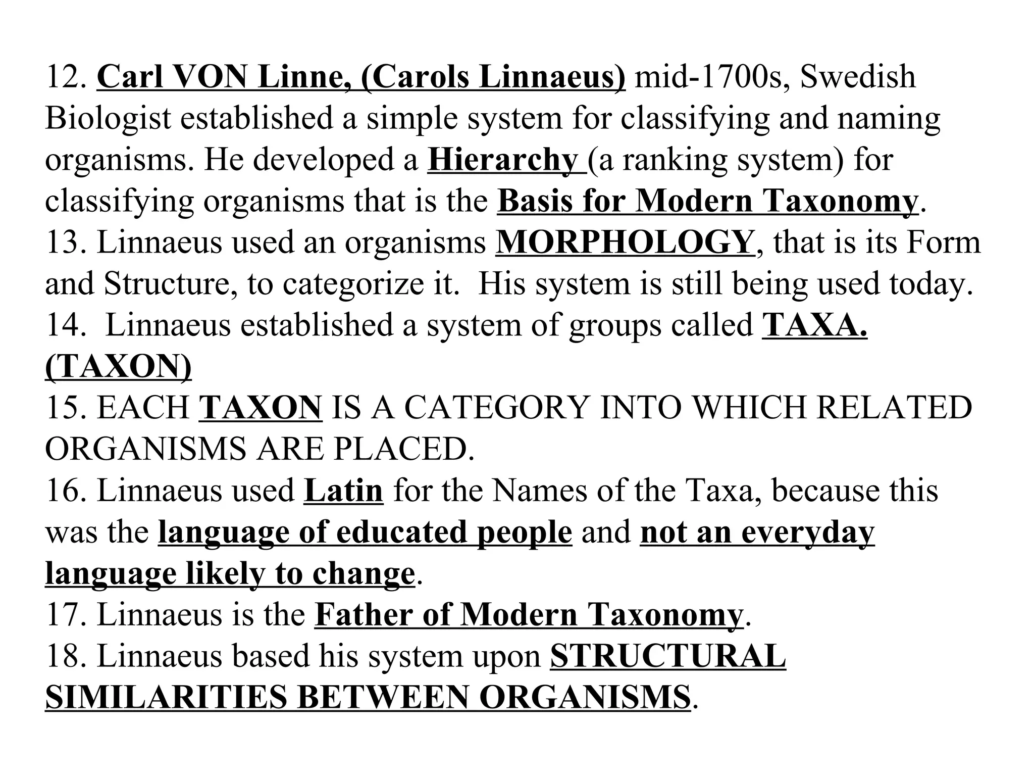 Taxonomy Biology Notes | PPT