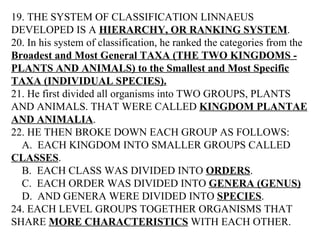 Taxonomy Biology Notes | PPT