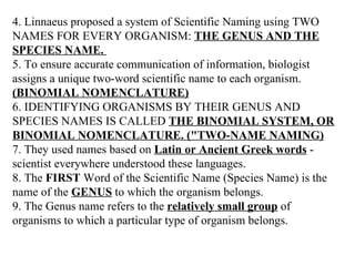 Taxonomy Biology Notes | PPT