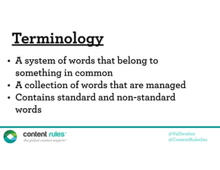 Taxonomy and Terminology: The Crossroad of Controlled Vocabulary | PDF