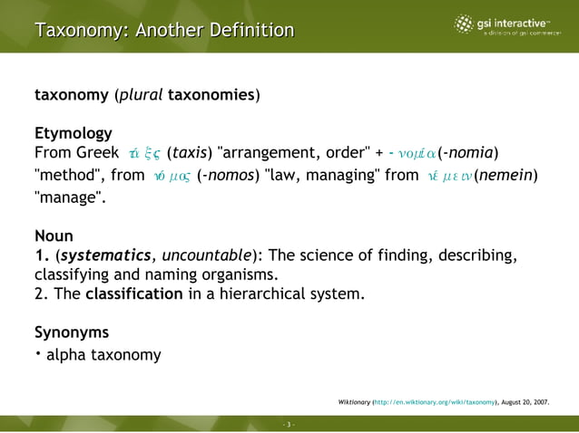 Taxonomy & User Experience | PPT