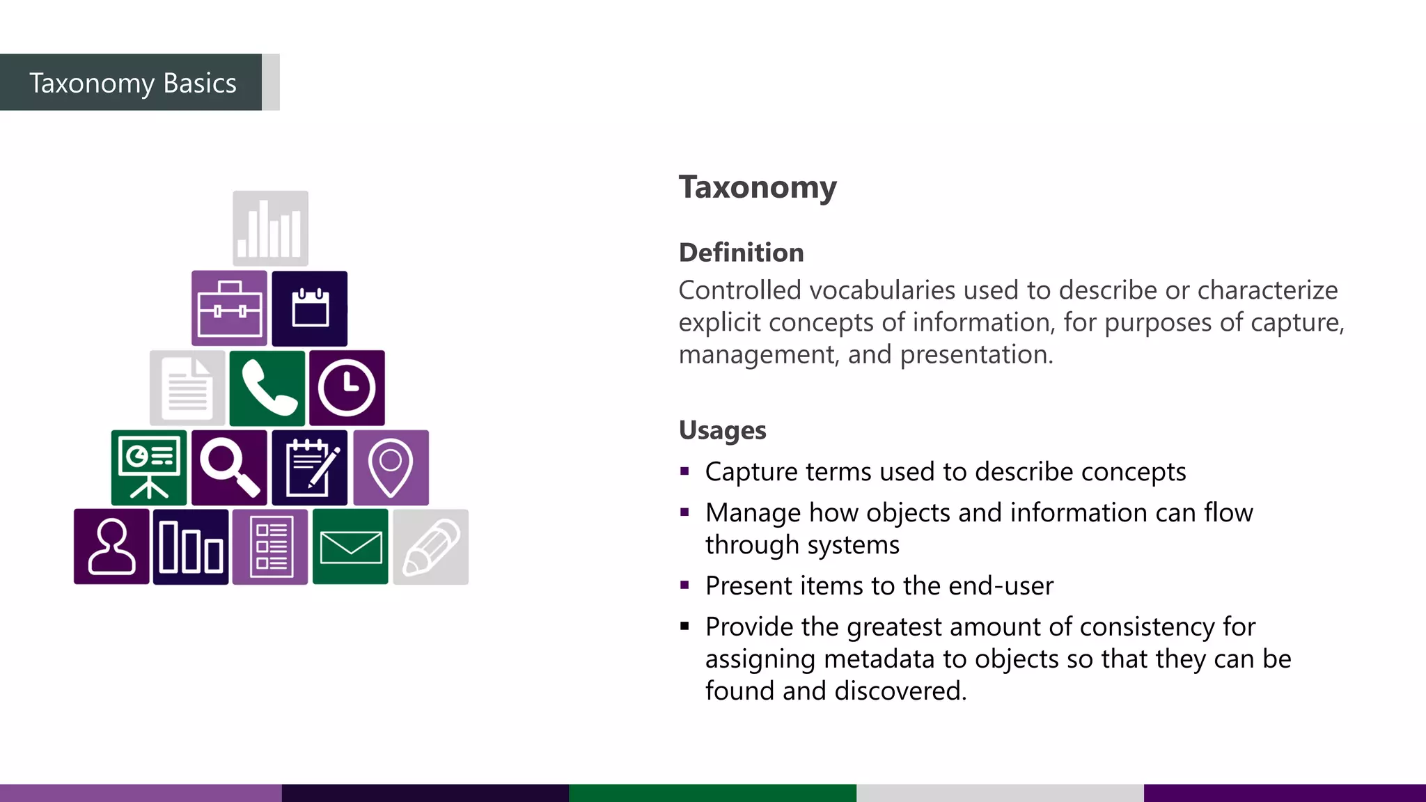 Taxonomy, Analytics, and Governance | PPT